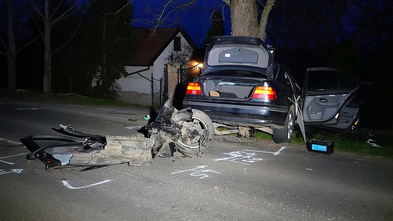 Halálos baleset: fának ütközött egy autó Gyula és Sarkad között