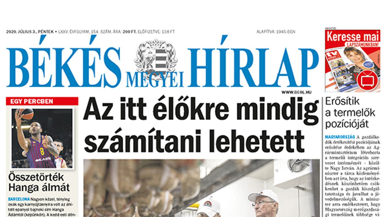 2020.07.03. + TV melléklet